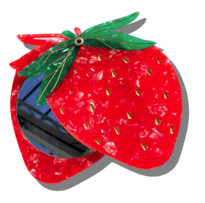 Hand-painted Strawberry Compact Mirror – The Store at MAD